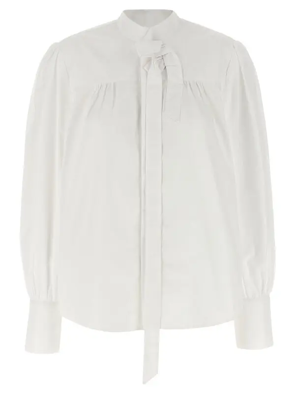 Prada Bow Shirt - White