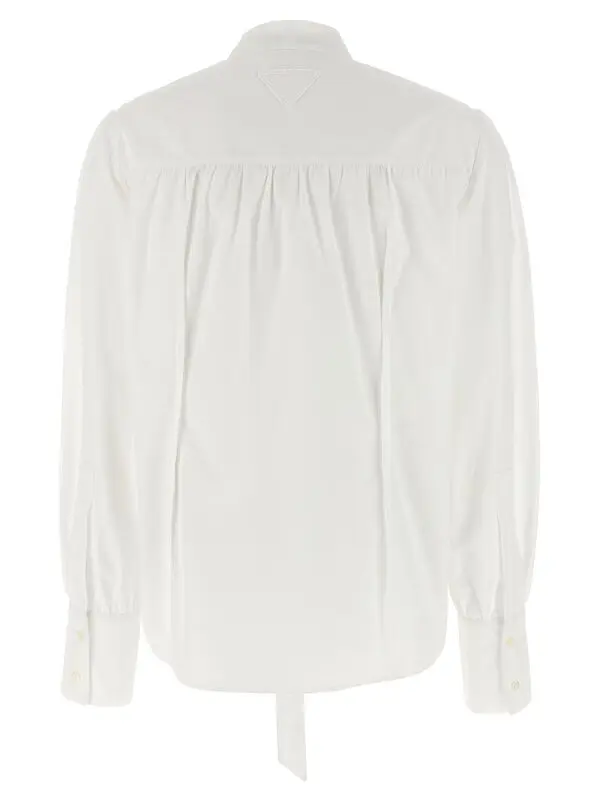 Prada Bow Shirt - White