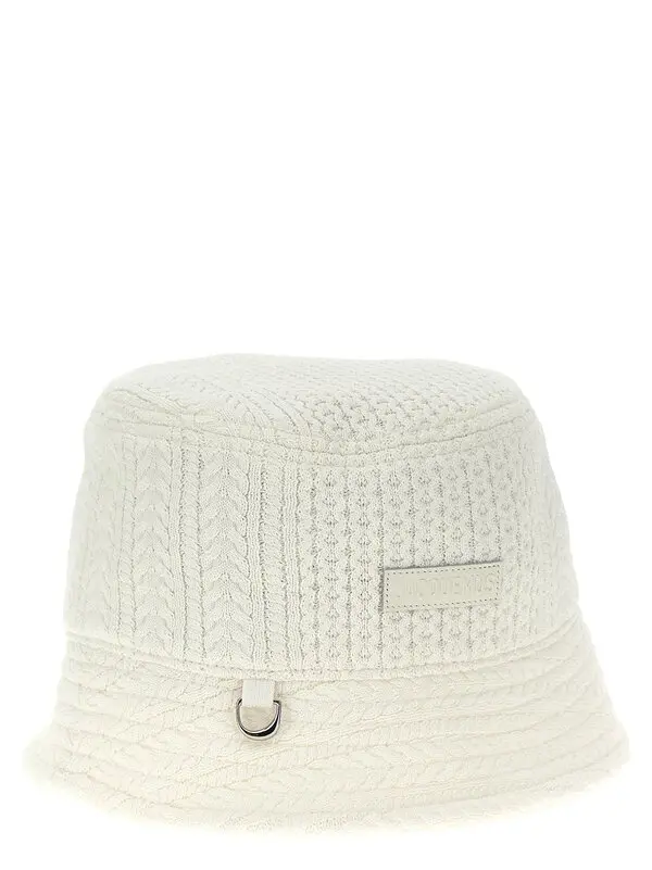 Jacquemus Le Bob Belo Bucket Hat - White
