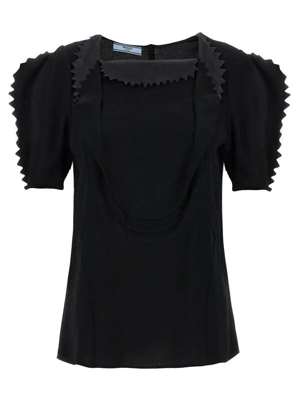 Prada Cady Crêpe Top