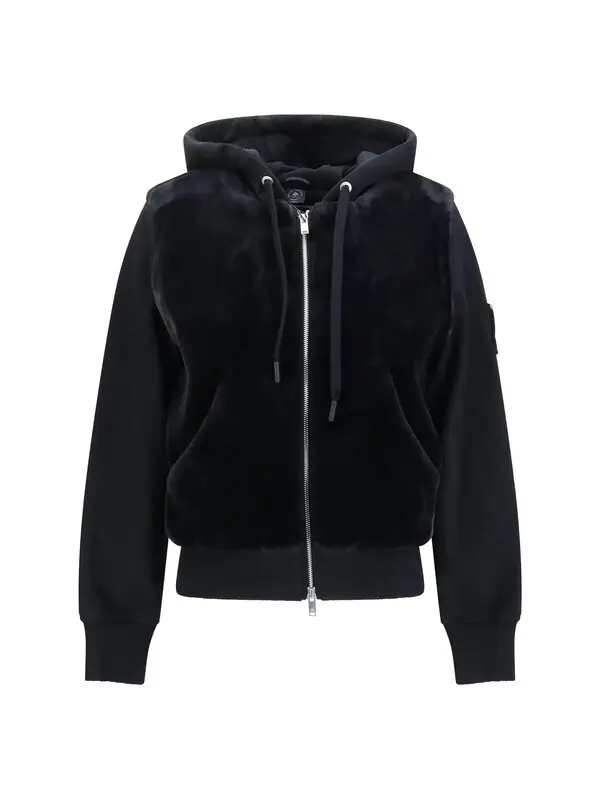 Moose Knuckles Rosylyn Bunny Hoodie - Black