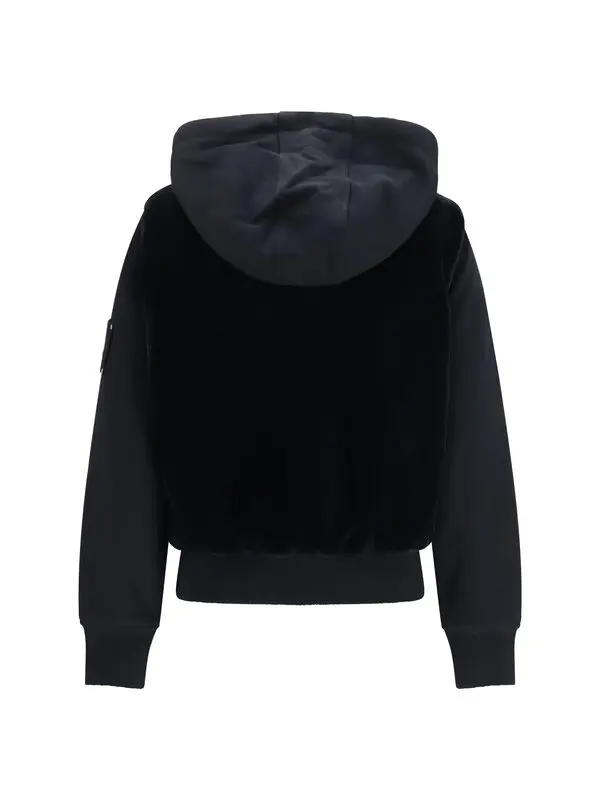 Moose Knuckles Rosylyn Bunny Hoodie - Black
