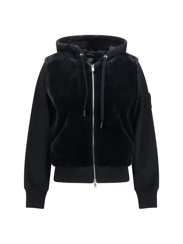 Moose Knuckles Rosylyn Bunny Hoodie - Black