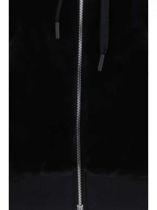 Moose Knuckles Rosylyn Bunny Hoodie - Black