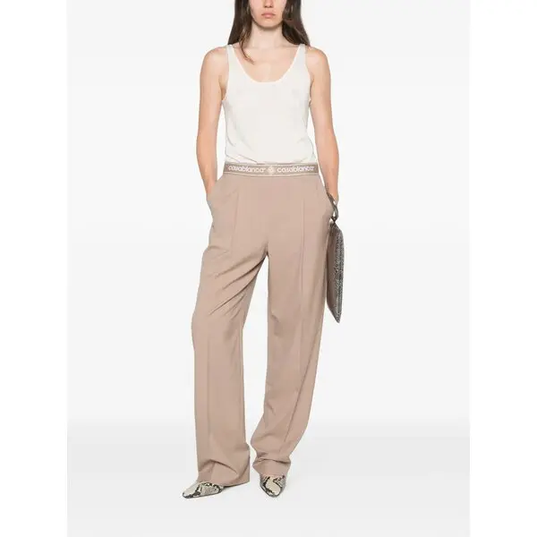 Casablanca Neutrals Trousers Straight Trousers