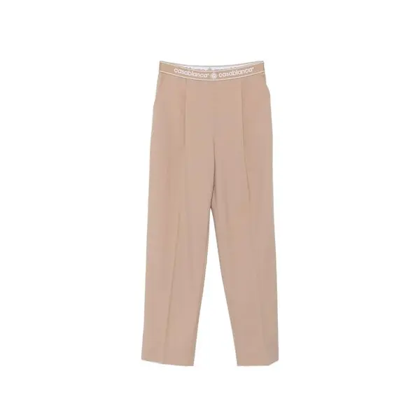Casablanca Neutrals Trousers Straight Trousers - Cream