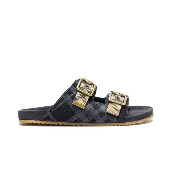 Burberry Urchin Check Sandals - Black