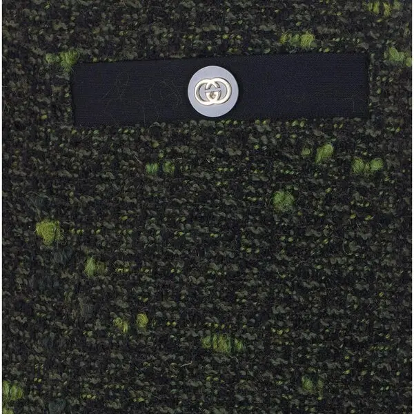 Gucci Tweed Mini Skirt - Green