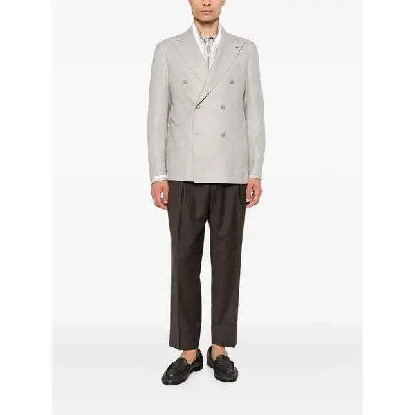 Tagliatore Cashmere-blend Blazer - Gray