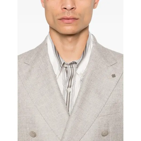 Tagliatore Cashmere-blend Blazer - Gray