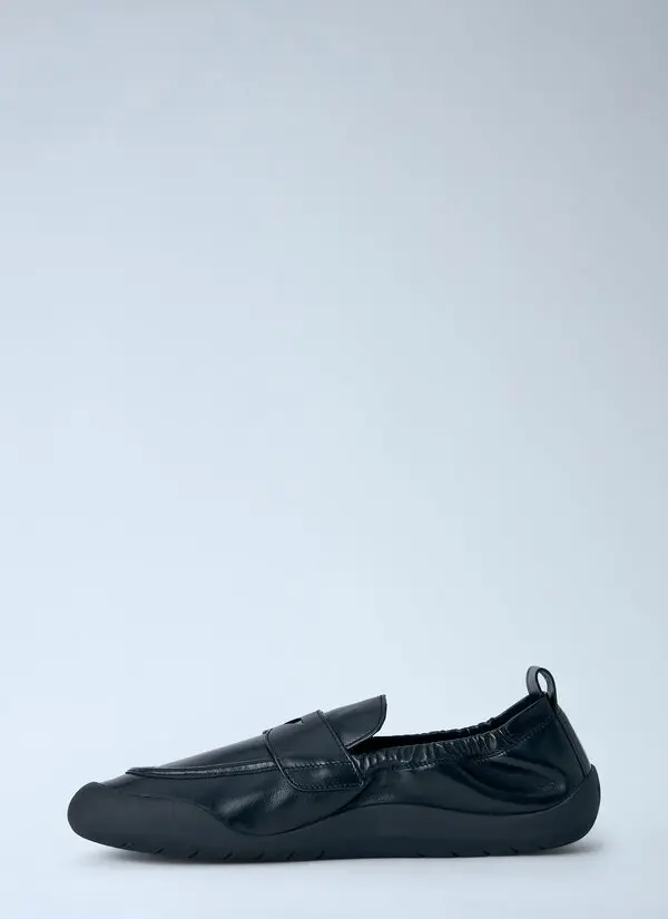 Prada Leather Slip-on Loafers