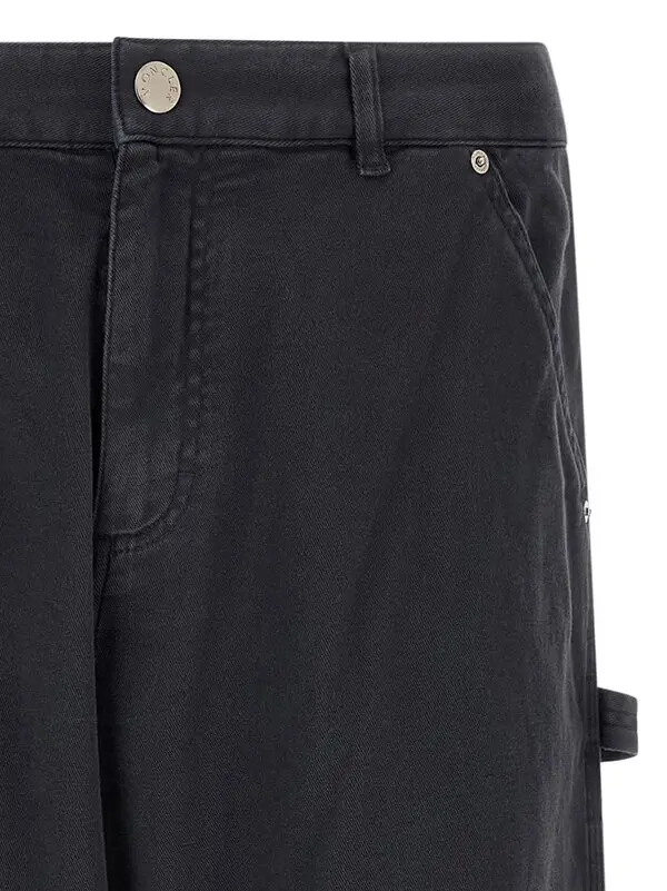 Moncler Cotton Blend Gabardine Cargo Pants - Blue