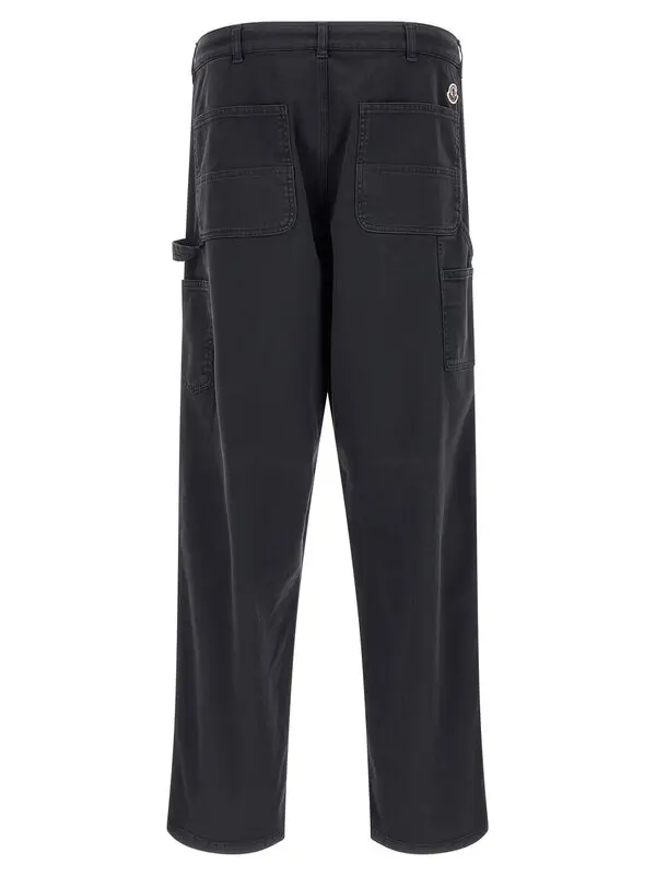 Moncler Cotton Blend Gabardine Cargo Pants