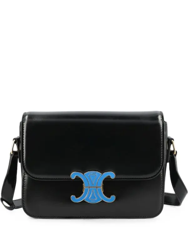 Celine Triomphe Teen Leather Shoulder Bag