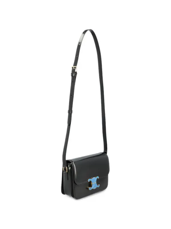 Celine Triomphe Teen Leather Shoulder Bag