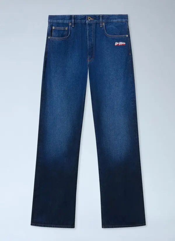 Off-White Spray Diagonal Relax Jeans