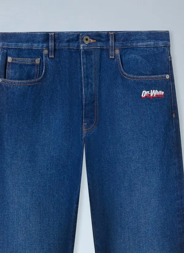 Off-White Spray Diagonal Relax Jeans