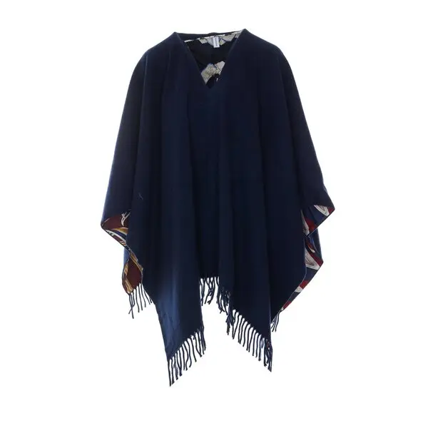 FERRAGAMO Reversible Cape With Giada Print
