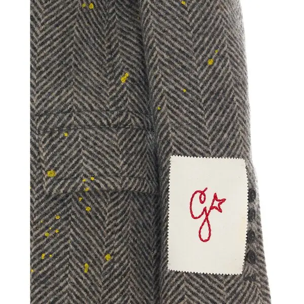 GOLDEN GOOSE Golden Chevron Double Breasted Coat