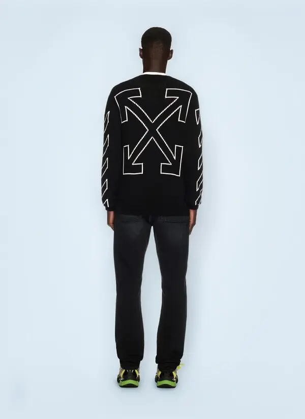 Off-White Straight-leg Denim Jeans - Black