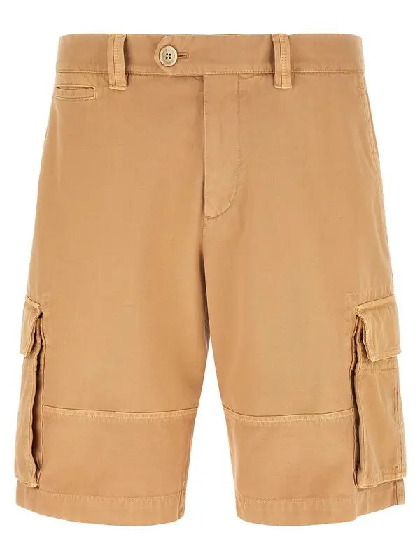 Brunello Cucinelli Cotton Cargo Bermuda Shorts