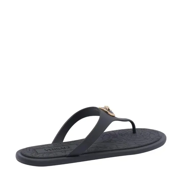 Versace Alia Rubber Flat Sandals