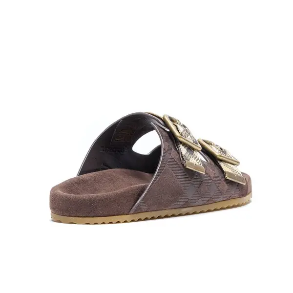 Burberry Urchin Check Sandals - Brown