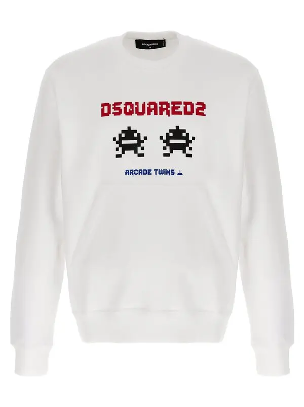 Dsquared2 Cool Fit' Sweatshirt - White
