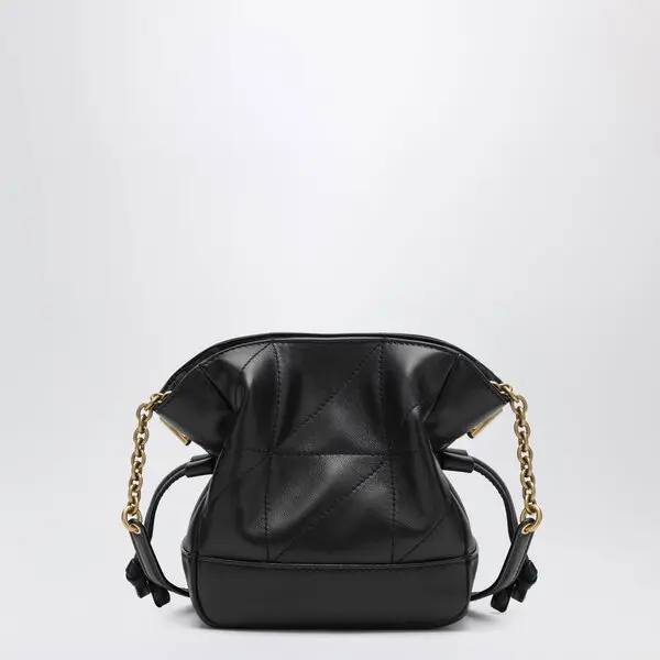 Saint Laurent Jamie Mini Shoulder Pouch In Lambskin Leather - Black