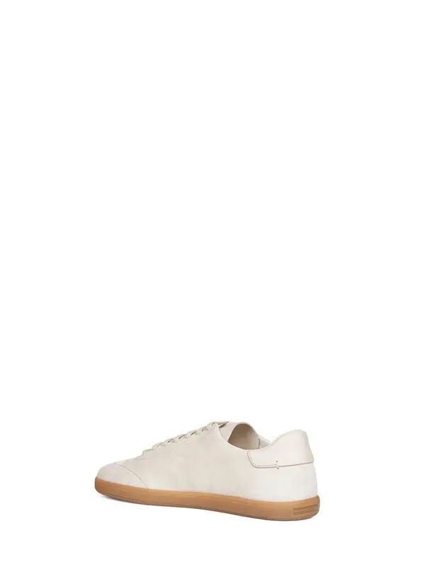Zegna White Suede 232 Low-top Sneakers