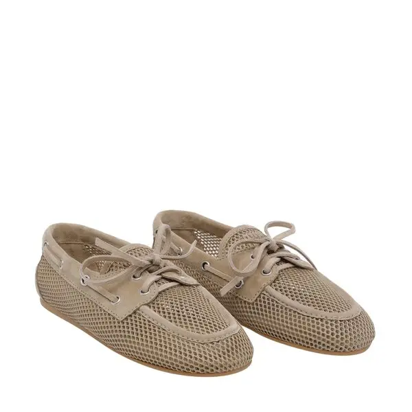 Miu Miu Logo Suede Loafers