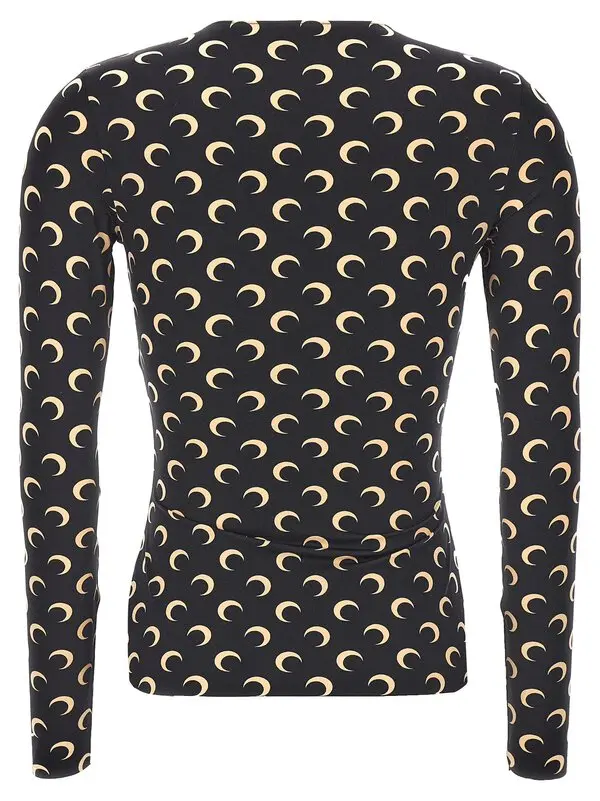 MARINE SERRE Moon Printed Jersey T-shirt