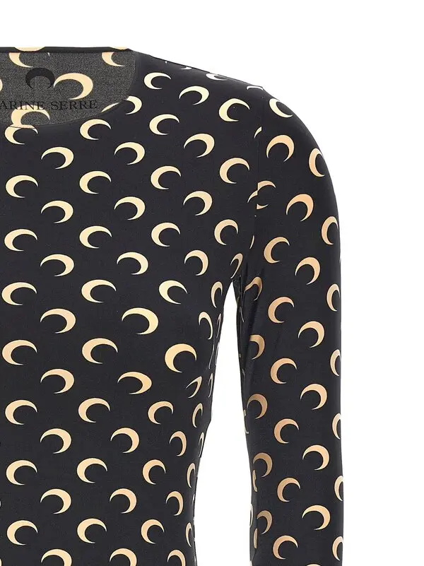 MARINE SERRE Moon Printed Jersey T-shirt