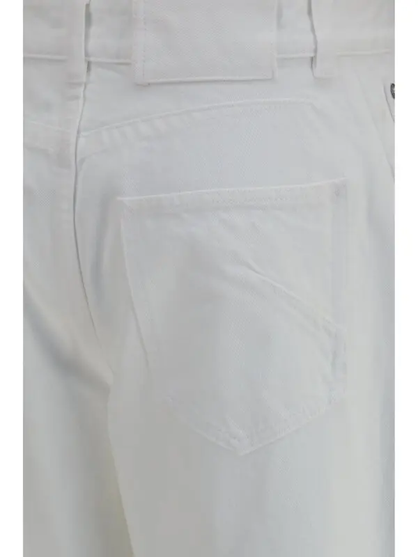 Alaïa Rodeo Jeans - White