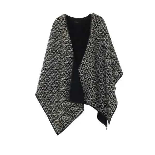 FERRAGAMO Gancini Reversible Poncho