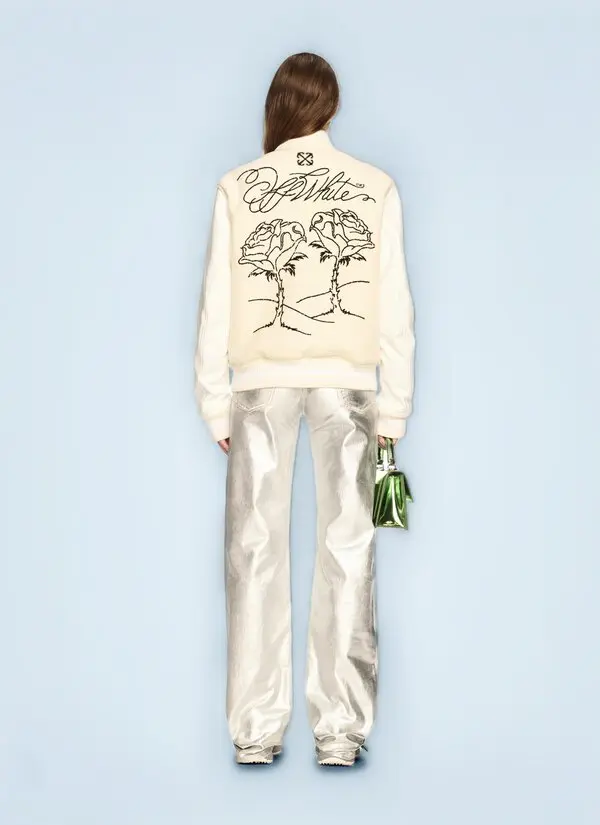 Off-White Rose Valley Varsity Jacket
