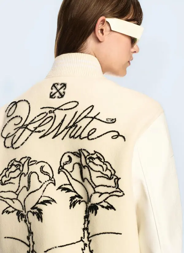 Off-White Rose Valley Varsity Jacket