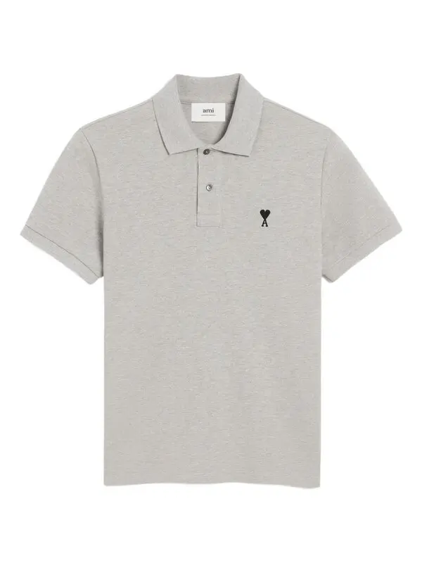 AMI Paris De Coeur Cotton Polo Shirt