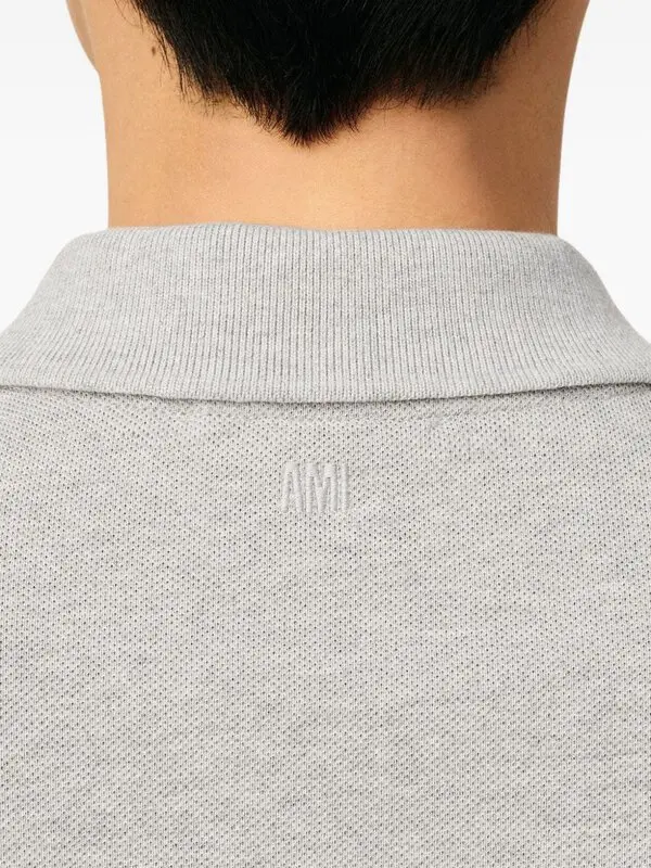 AMI Paris De Coeur Cotton Polo Shirt