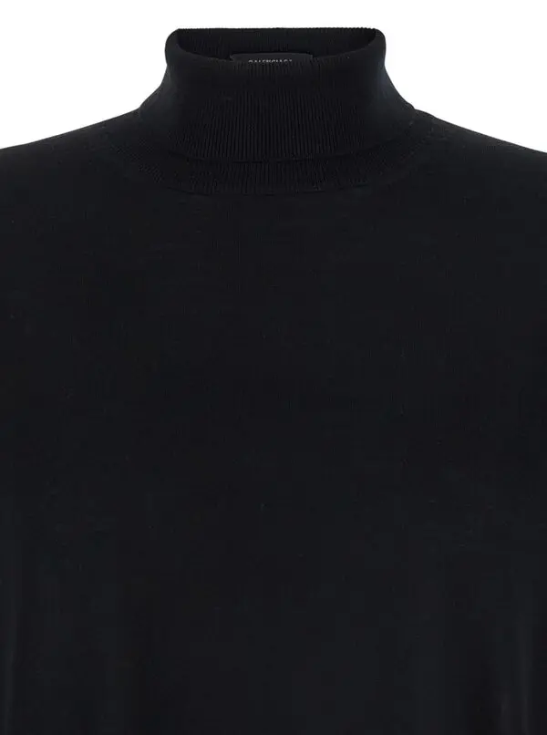 Max Mara S 'livia' Sweater With High Neck In Wool - Black