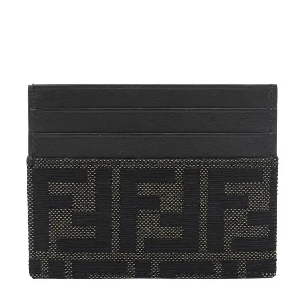 Fendi Ff Jacquard Cards Holder - Brown