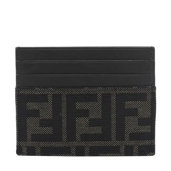 Fendi Ff Jacquard Cards Holder - Brown