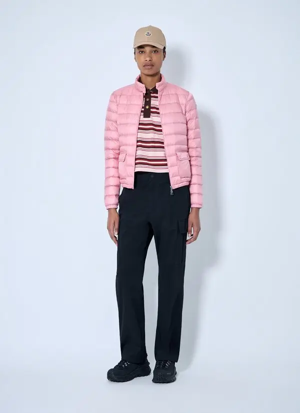 Moncler Lans Quilted Puffer Jacket - Pink