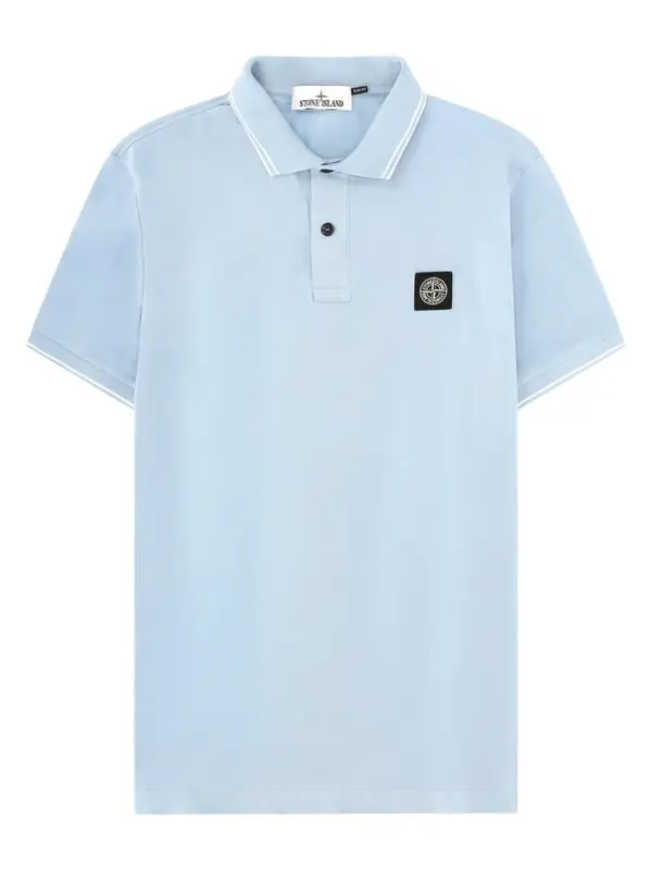 Stone Island Polo With Logo - Blue