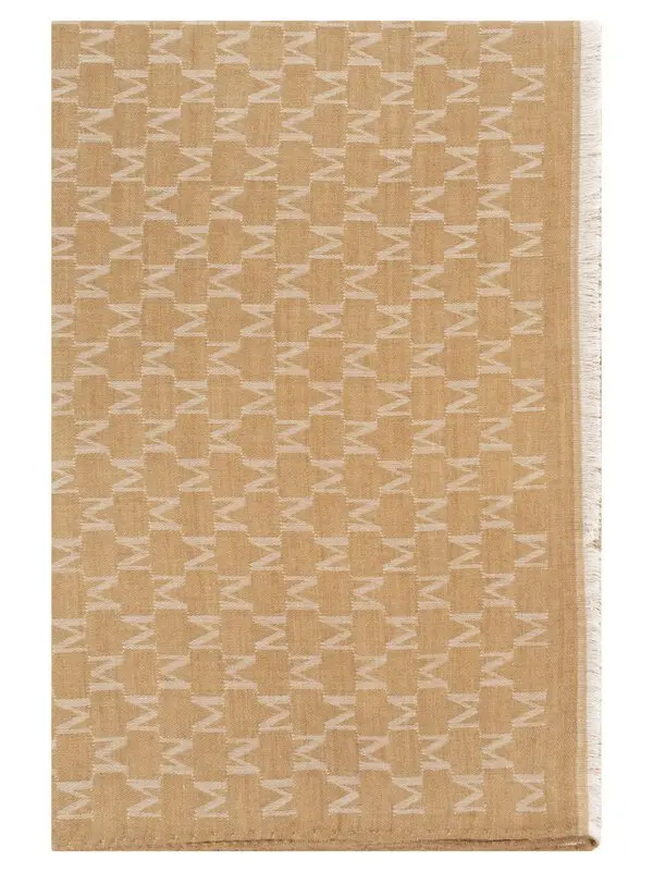 Max Mara Mxapaniere Jacquard Wool, Cotton And Silk Stole - Multicolor