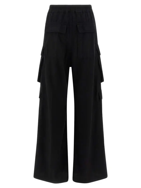 Rick Owens Double Cargo Jumbo Belas Trousers - Black