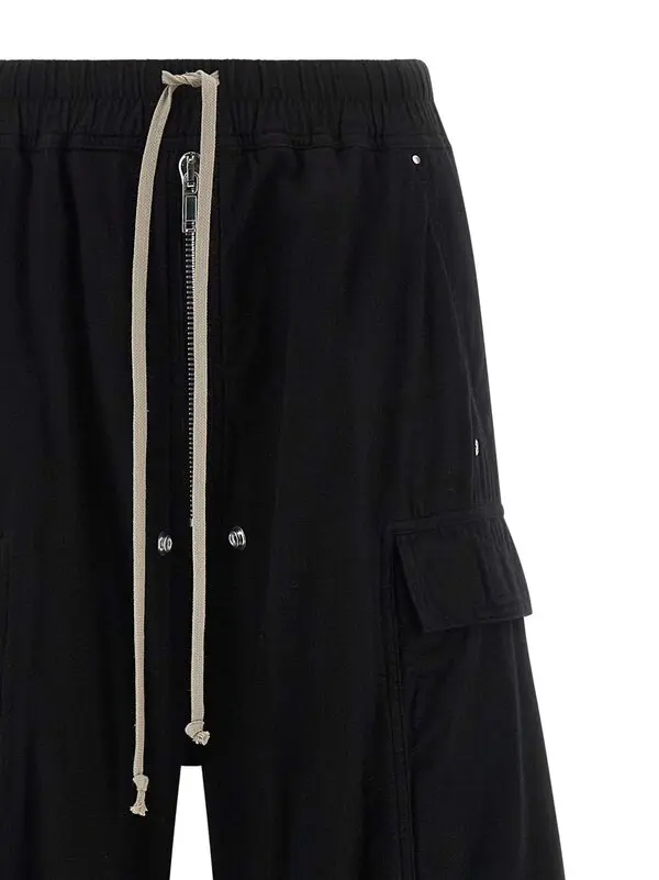 Rick Owens Double Cargo Jumbo Belas Trousers - Black
