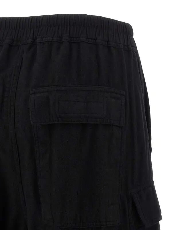 Rick Owens Double Cargo Jumbo Belas Trousers - Black