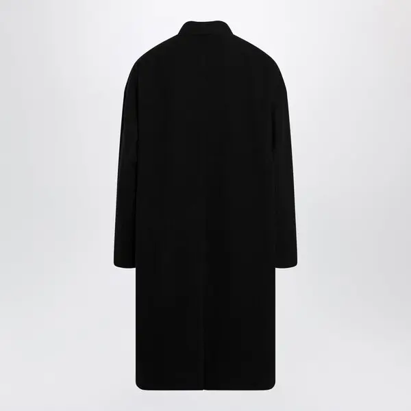 Rick Owens Long Single-breasted Virgin Wool Coat