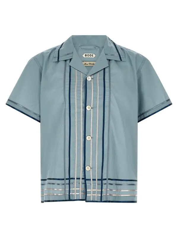 BODE Ribbon Plaid' Shirt - Blue
